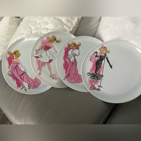 Kitchen | Barbie Plates Plastic Great For Picnics | Poshmark